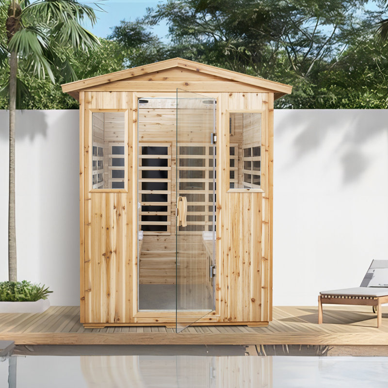 SoarFlash 4 - Person FAR Infrared Sauna in Fir | Wayfair